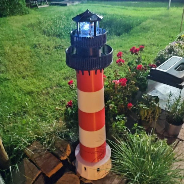 Solar Lighthouse - Etsy