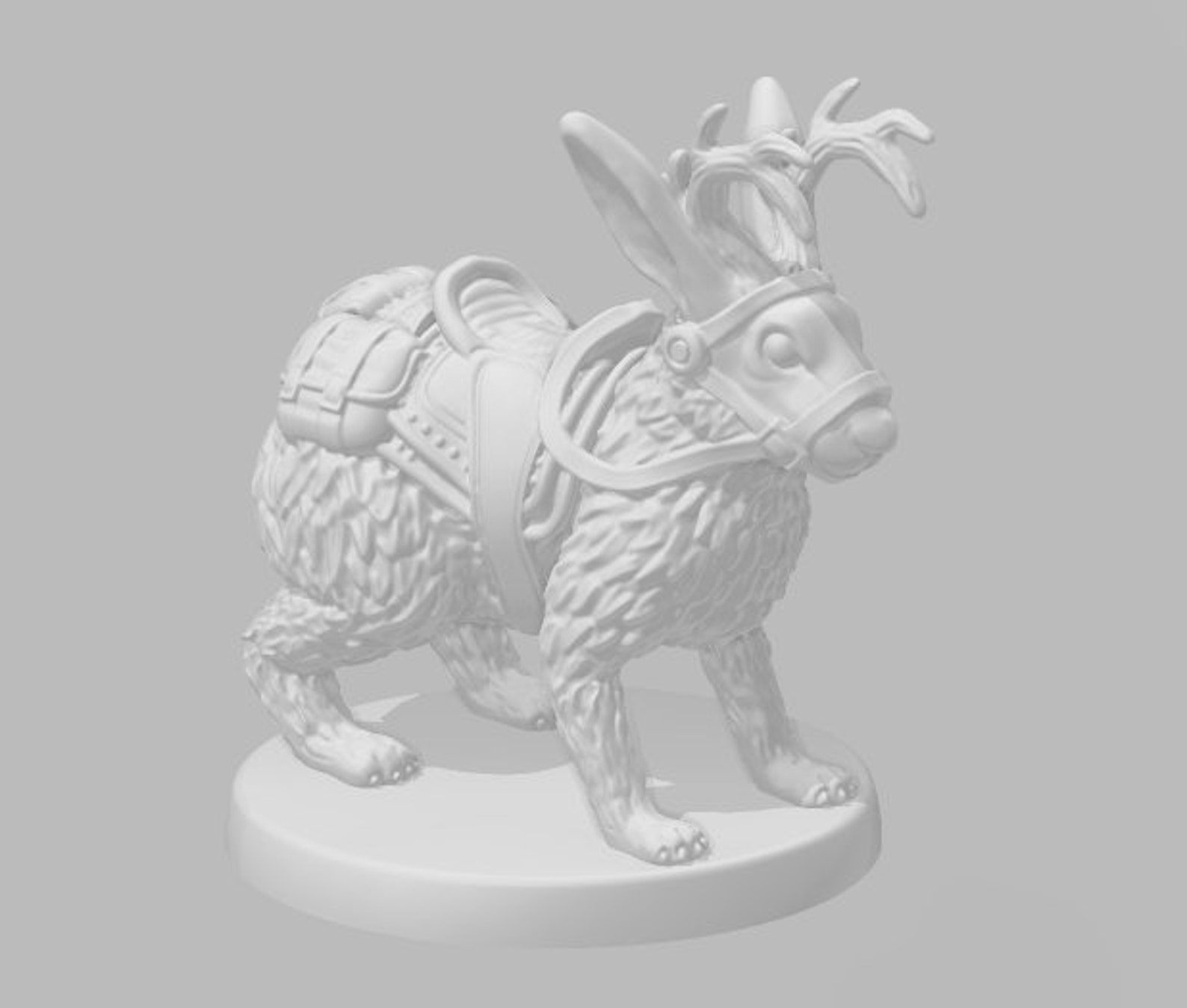 Jackalope-with-base|wargame|tabletop|rpg|20 Mm|28 Mm|32 Mm|miniature ...