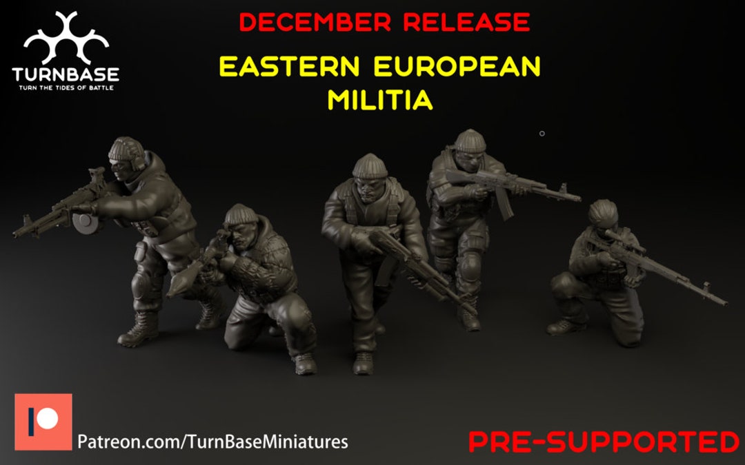 Eastern European Militia|6 Mm Miniature|dnd - Etsy