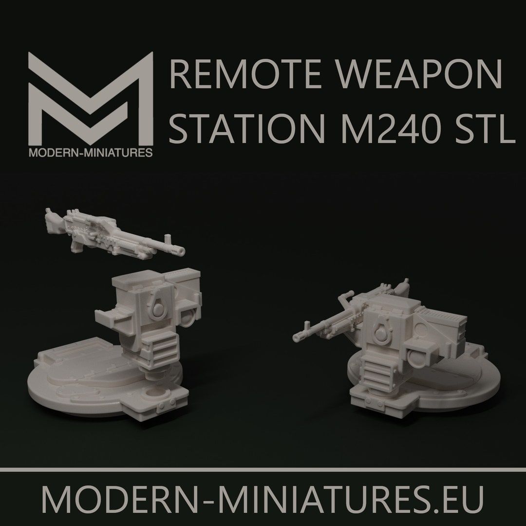 RWS M240 Weapon Upgrade for Humvee |wargame|tabletop|rpg|20 Mm|28 Mm|32 ...
