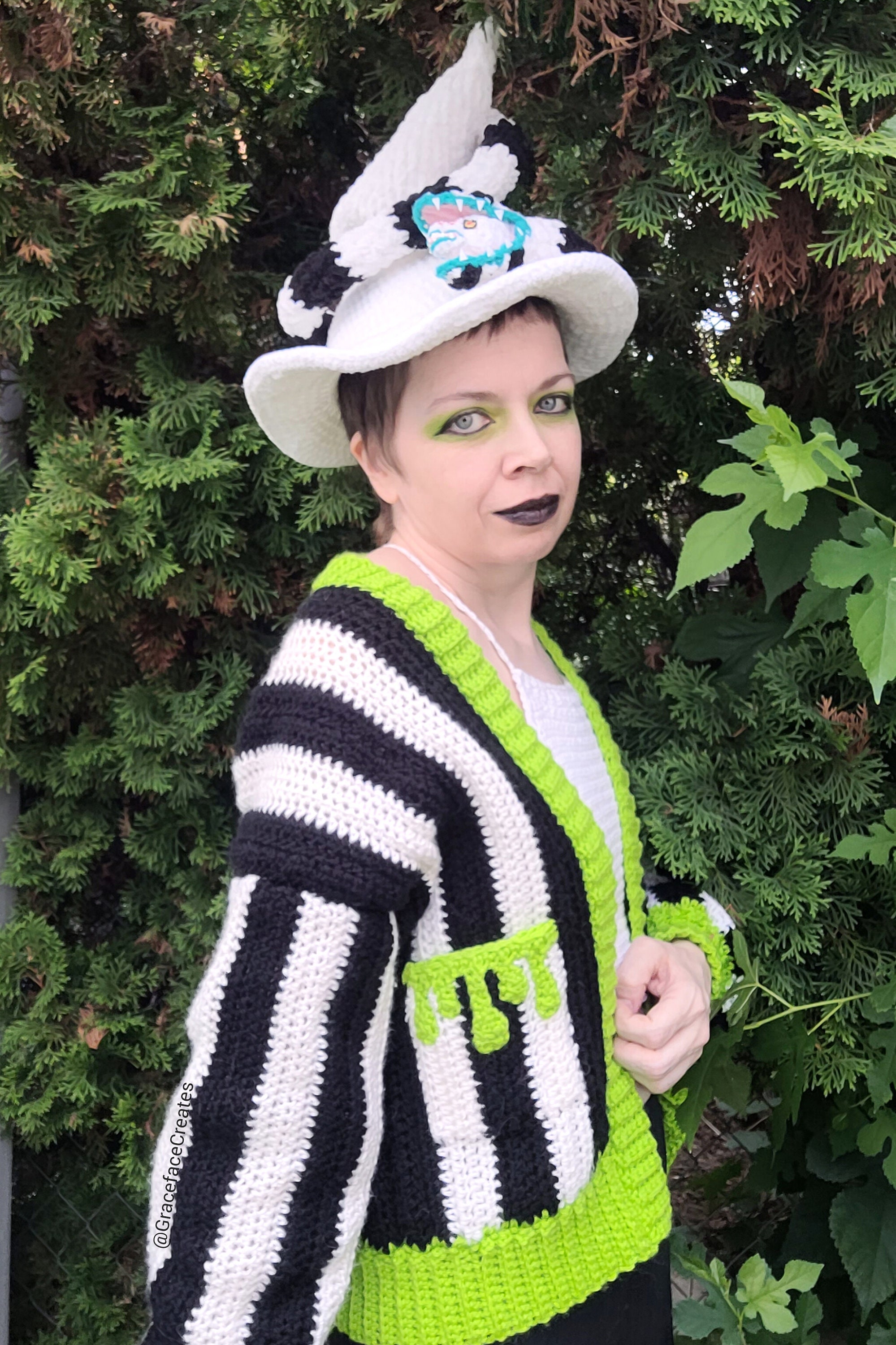 The Showtime Cardigan CROCHET PATTERN Digital Download PDF Beetlejuice ...