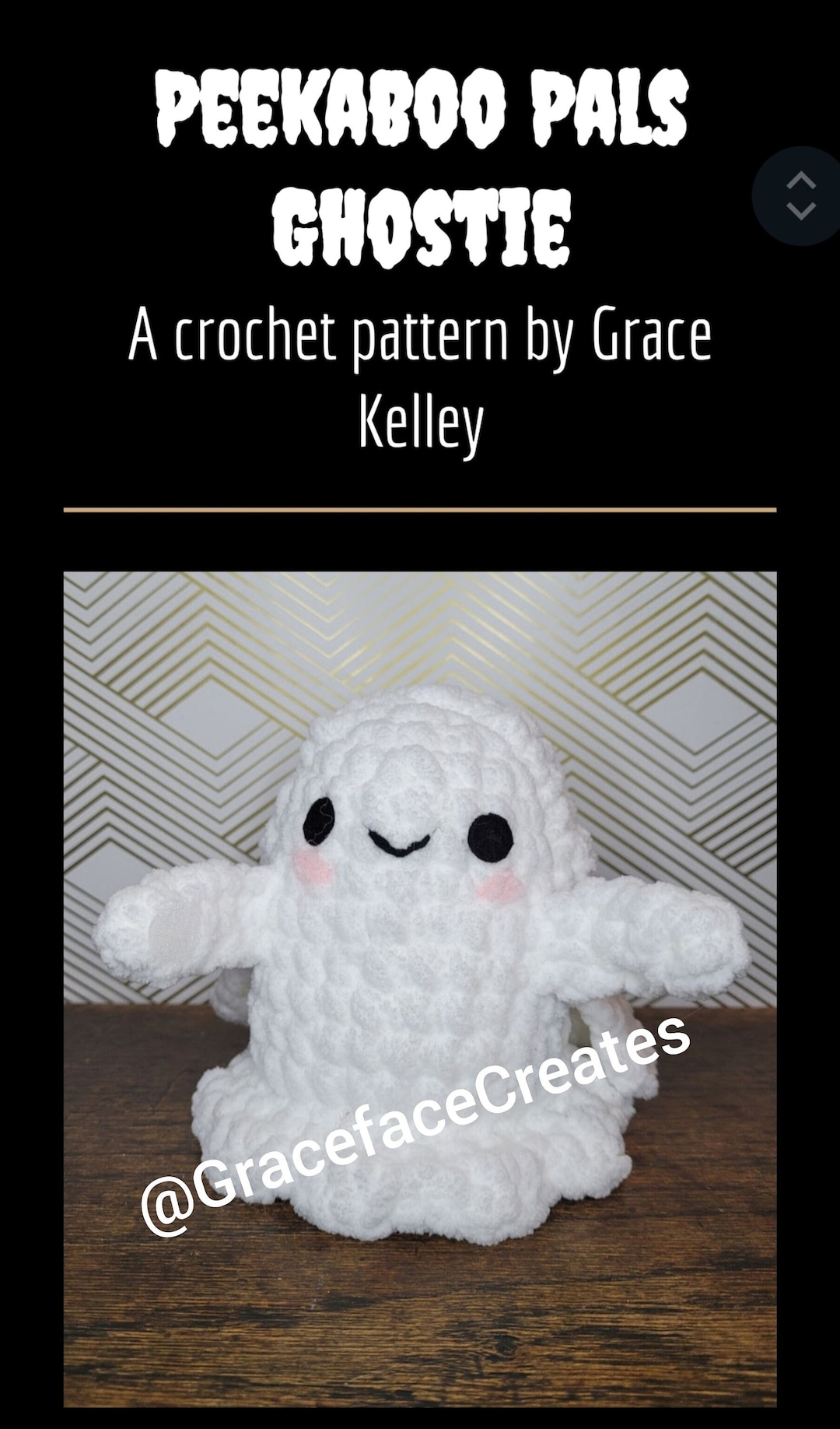 Peekaboo Pals Ghostie CROCHET PATTERN Digital Download PDF Transforming ...