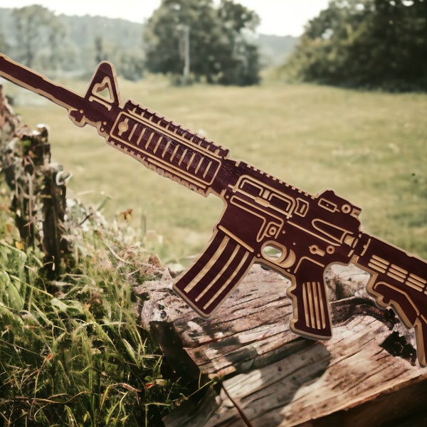 Wooden M4 Rifle - Etsy