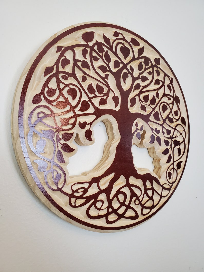 Handmade Tree of Life 2 Wooden Carving - Etsy
