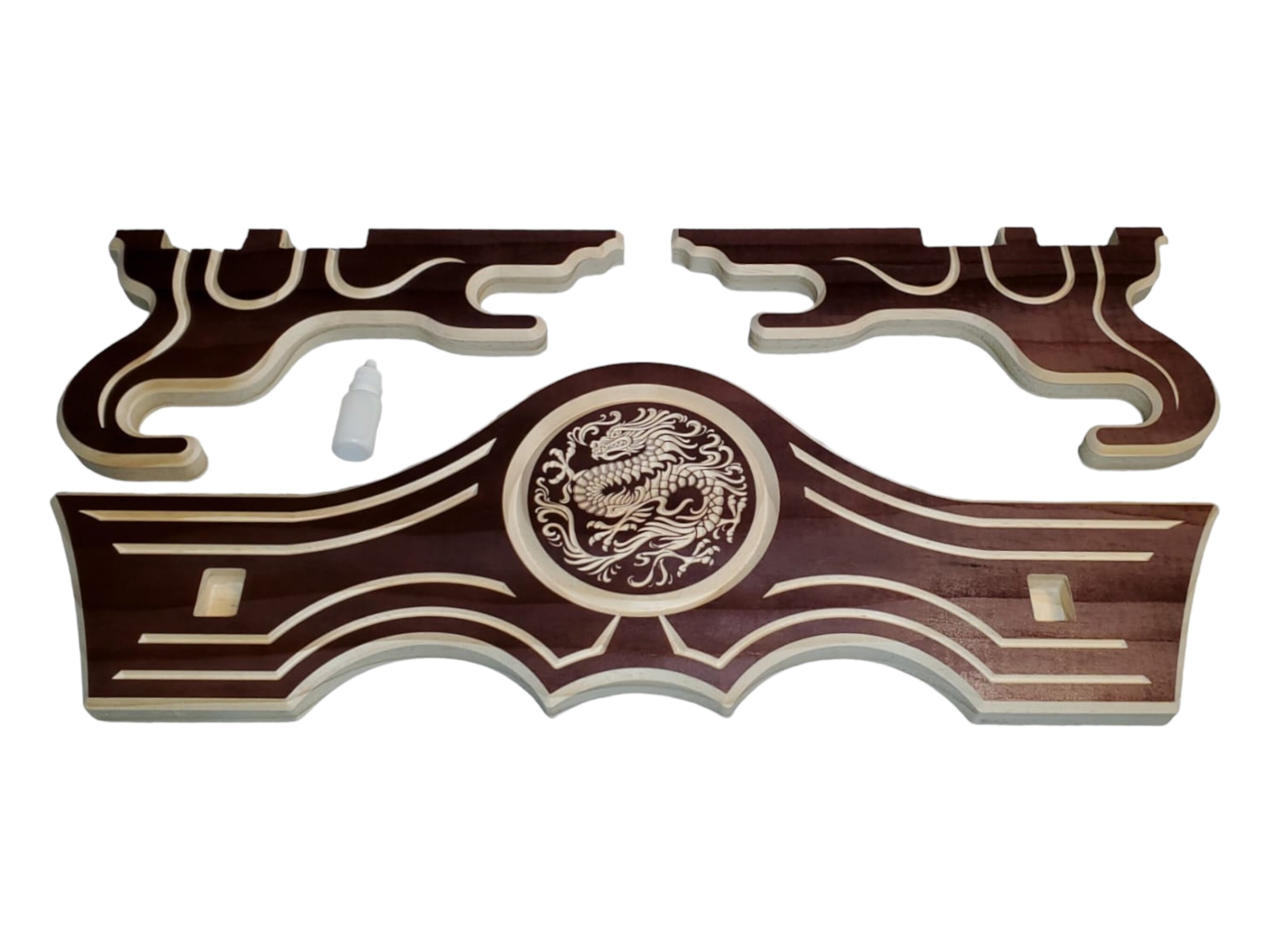 Handmade Wooden Dragon Sword Wall Mount Sword Holder Shelf Handmade ...