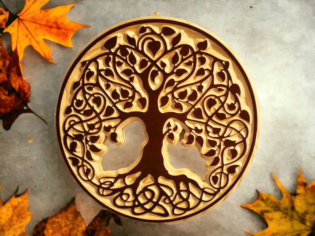 Handmade Tree of Life 2 Wooden Carving - Etsy