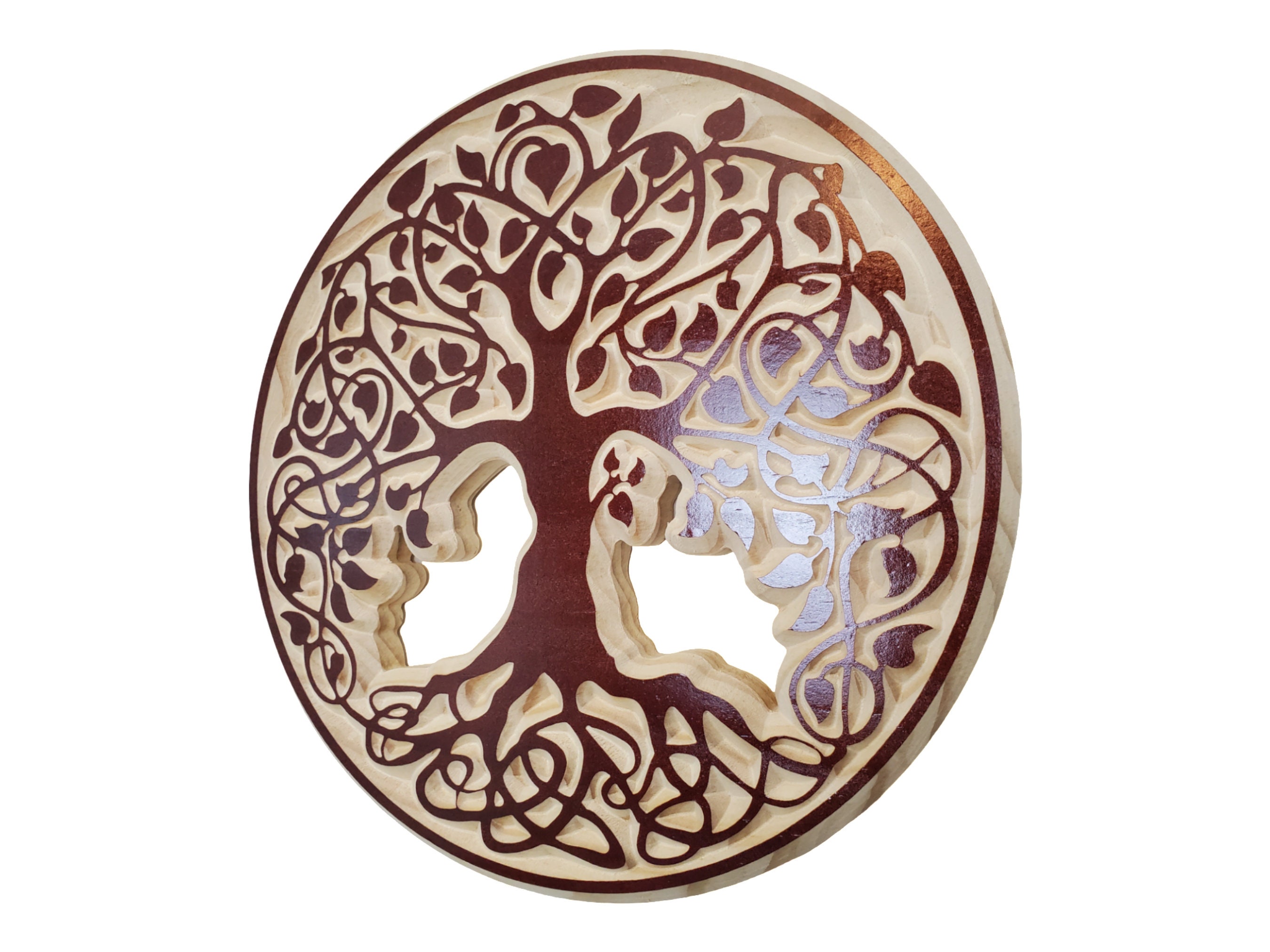 Handmade Tree of Life 2 Wooden Carving - Etsy