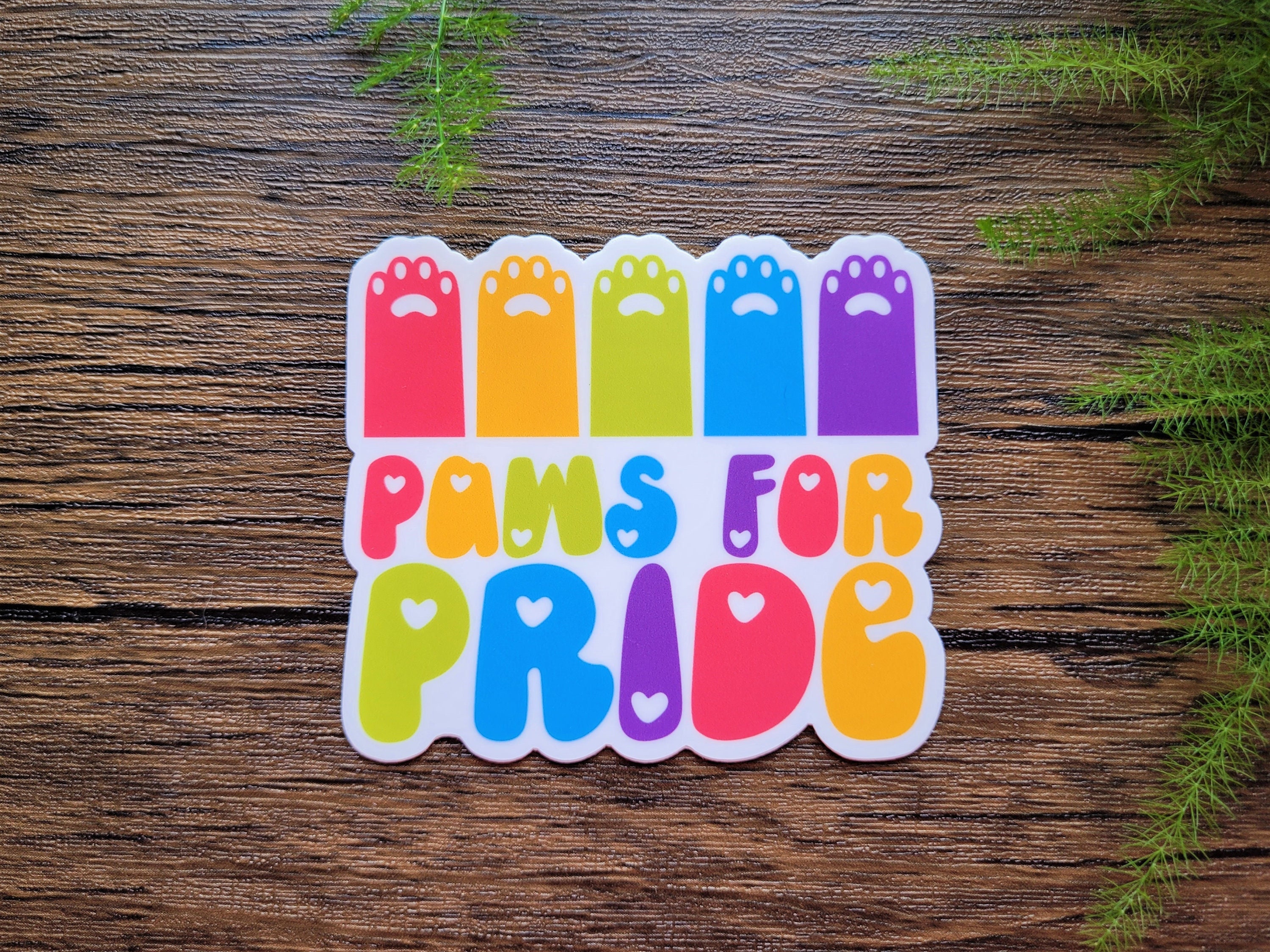Pride Paws Vinyl Sticker LGBTQ Stickers Queer Toe Beans - Etsy