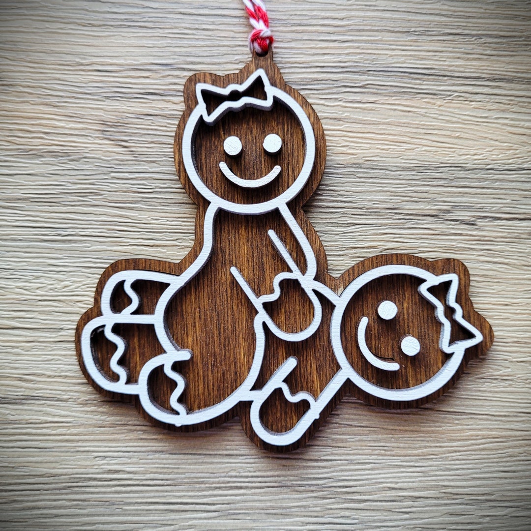 Naughty Gingerbread Ornaments - Lesbian Adult Humor Christmas Ornament ...