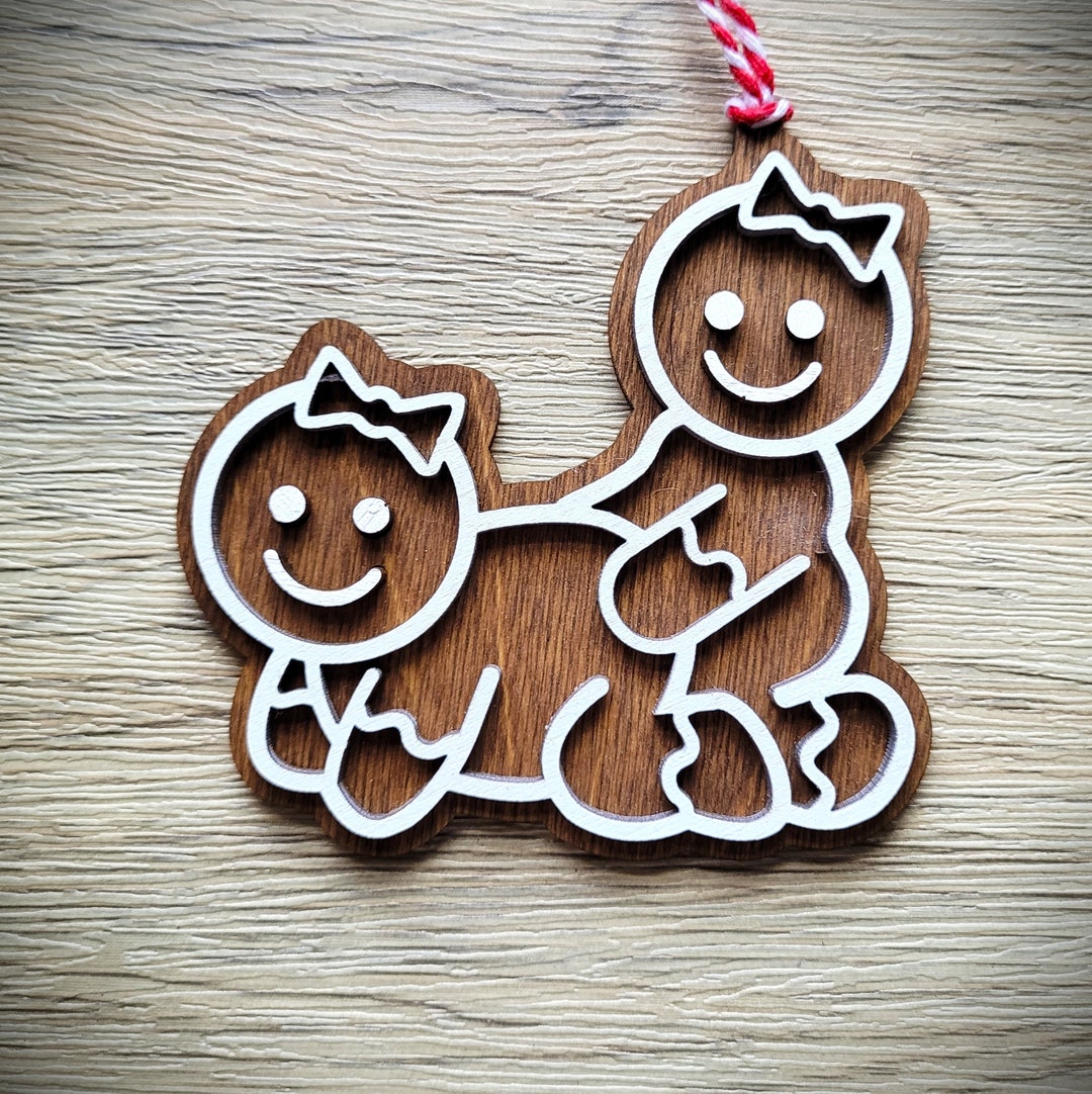 Naughty Gingerbread Ornaments - Lesbian Adult Humor Christmas Ornament ...
