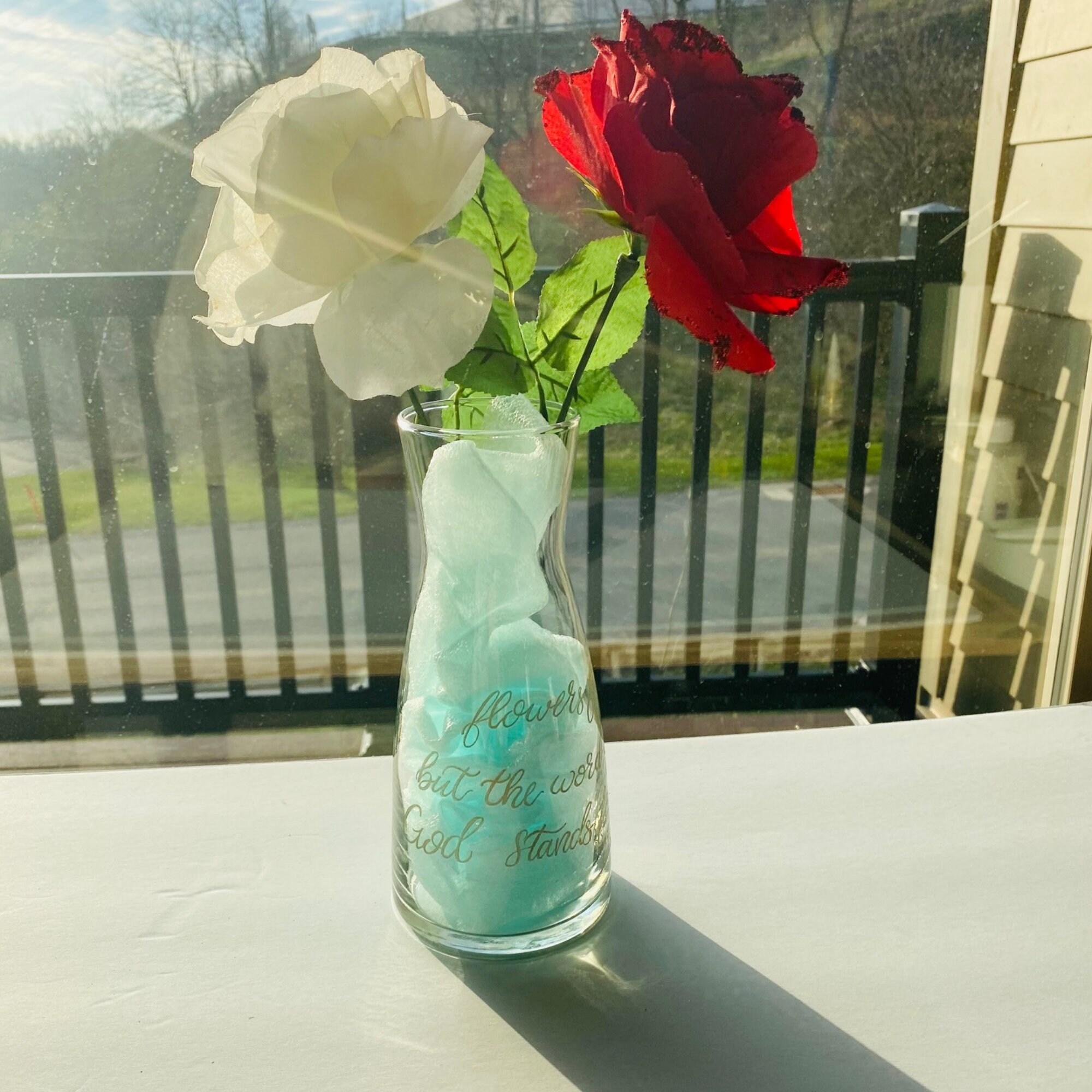 Personalized Custom Hand Engraved Flower Vase | Fresh Flower Vase ...