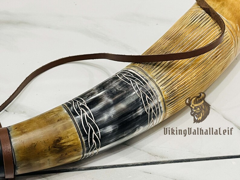 Viking Blowing Cow Horn Whistle Medieval Bull Sounding Horn - Etsy