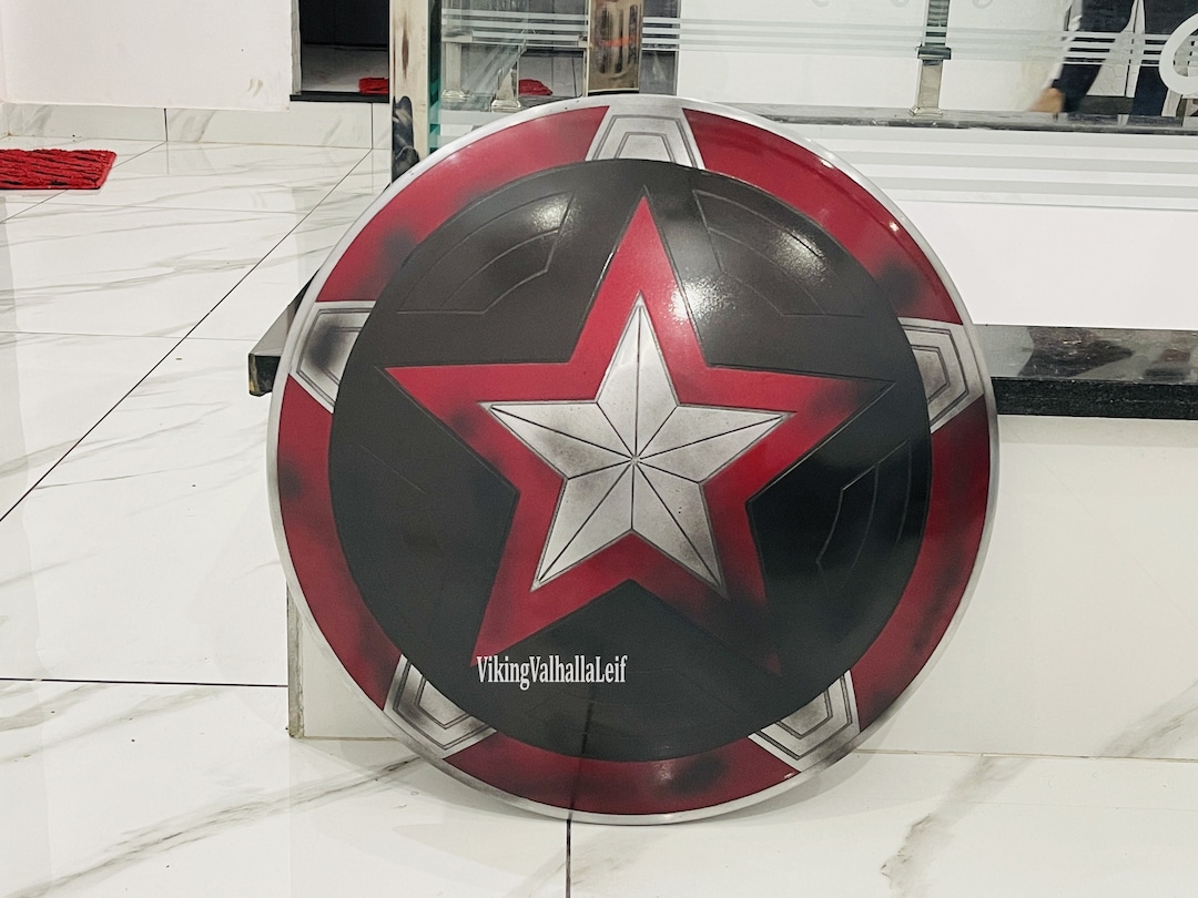 Red Guardian Shield Marvel Cinematic Shield Battle Damage Replica ...
