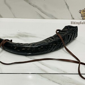 Viking Blowing Cow Horn Whistle Medieval Bull Sounding Horn Viking ...