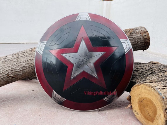 Red Guardian Shield Marvel Cinematic Shield Battle Damage - Etsy