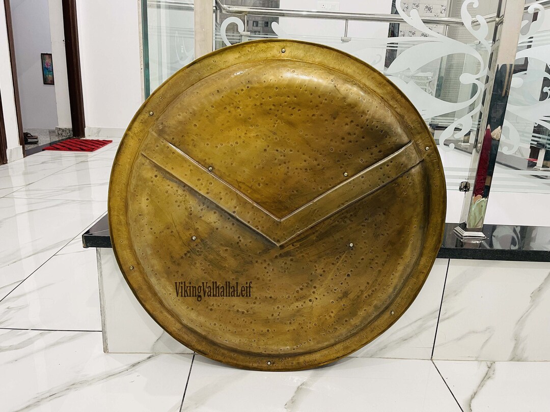 Spartan Shield King Leonidas Shield Cosplay Battle Ready Shield 300 Movie Crusader Larp SCA ...