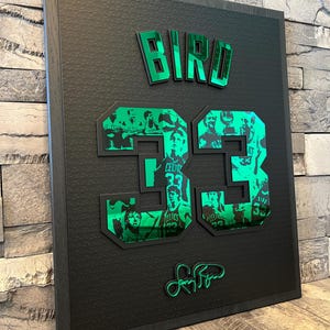 Larry Bird Custom Wall Art Decor Boston Celtics MJ Bulls Kobe Lakers - Etsy