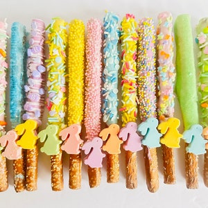 Easter Chocolate Covered Pretzels, Easter Chocolate Pretzels, Easter ...