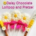 Daisy Chocolate Lollipops and Daisy Chocolate Pretzels - Etsy