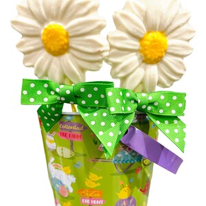 Daisy Chocolate Lollipops/spring Flowers Lollipop/daisy Lollipops ...