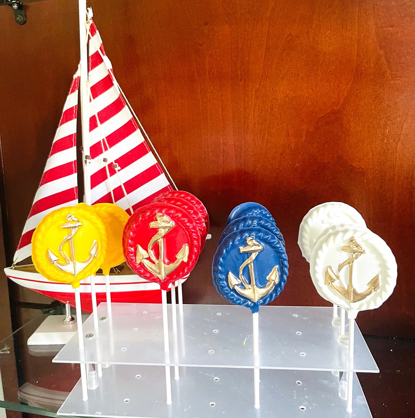 ANCHOR CHOCOLATE Lollipops/chocolate Lollipop/nautical Lollipops - Etsy