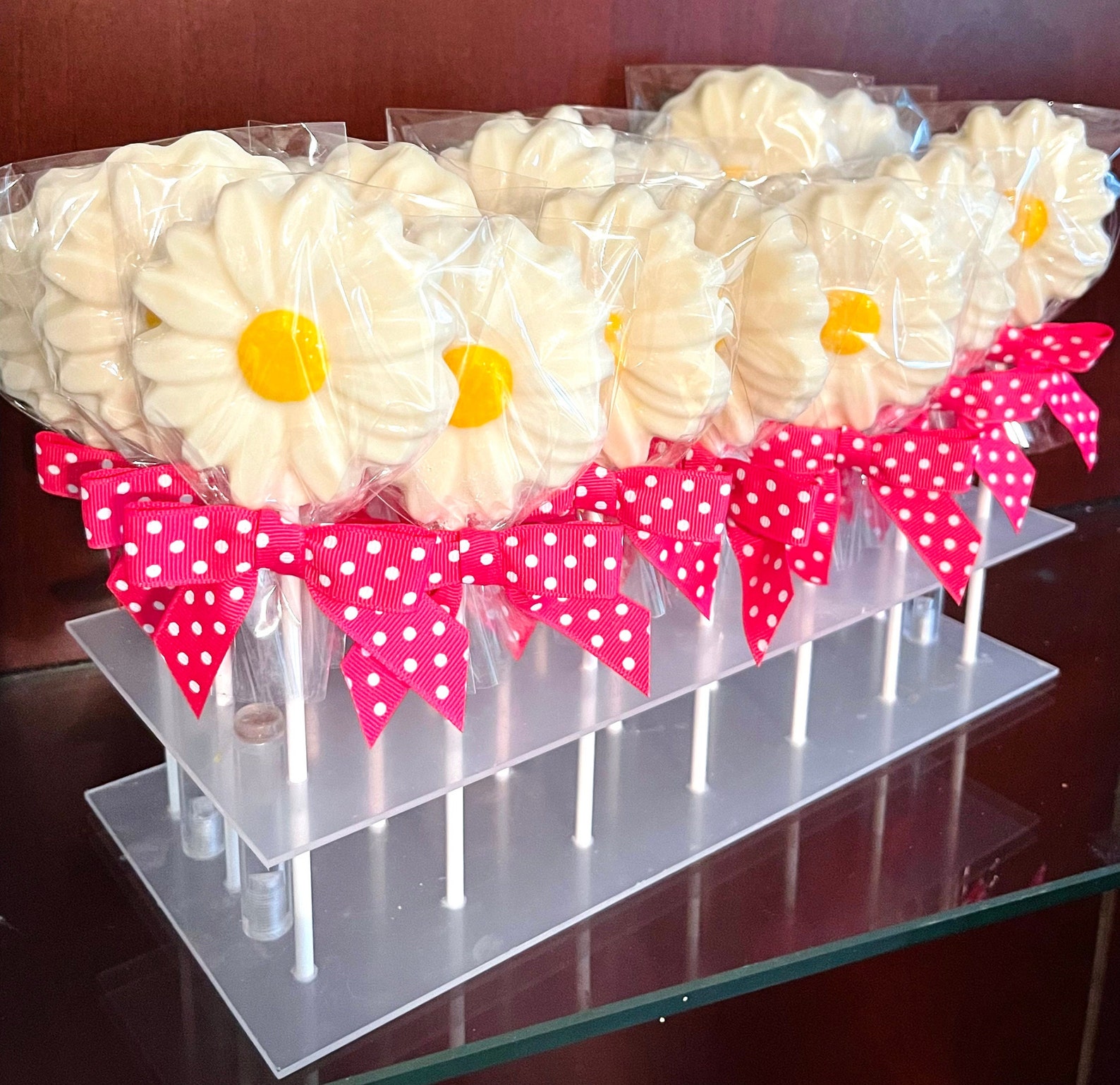 Daisy Chocolate Lollipops/spring Flowers Lollipop/daisy - Etsy