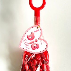 I Dig You Valentines Shovel, M&ms Treat Bag, Valentines Classroom Gift ...