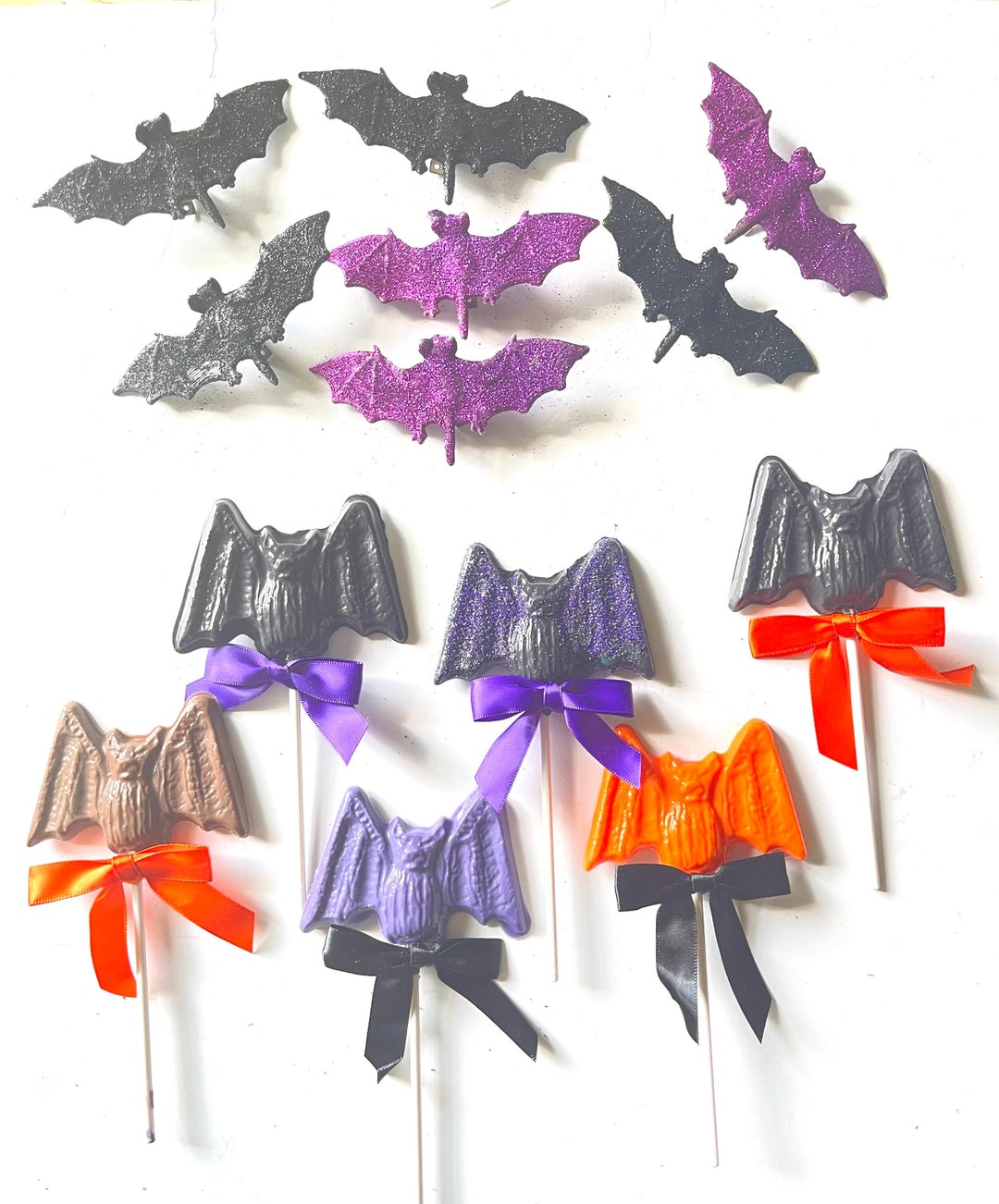 HALLOWEEN Bats Chocolate Lollipops - Etsy