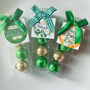 St. Patrick Chocolate Treat Box (set of 3), St. Patrick Favors - Etsy