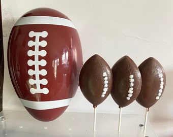Football Chocolate Lollipops - Etsy
