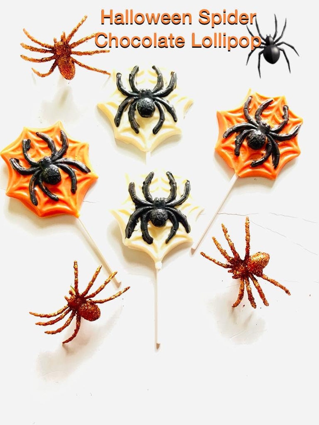 HALLOWEEN Spider Chocolate Lollipops - Etsy