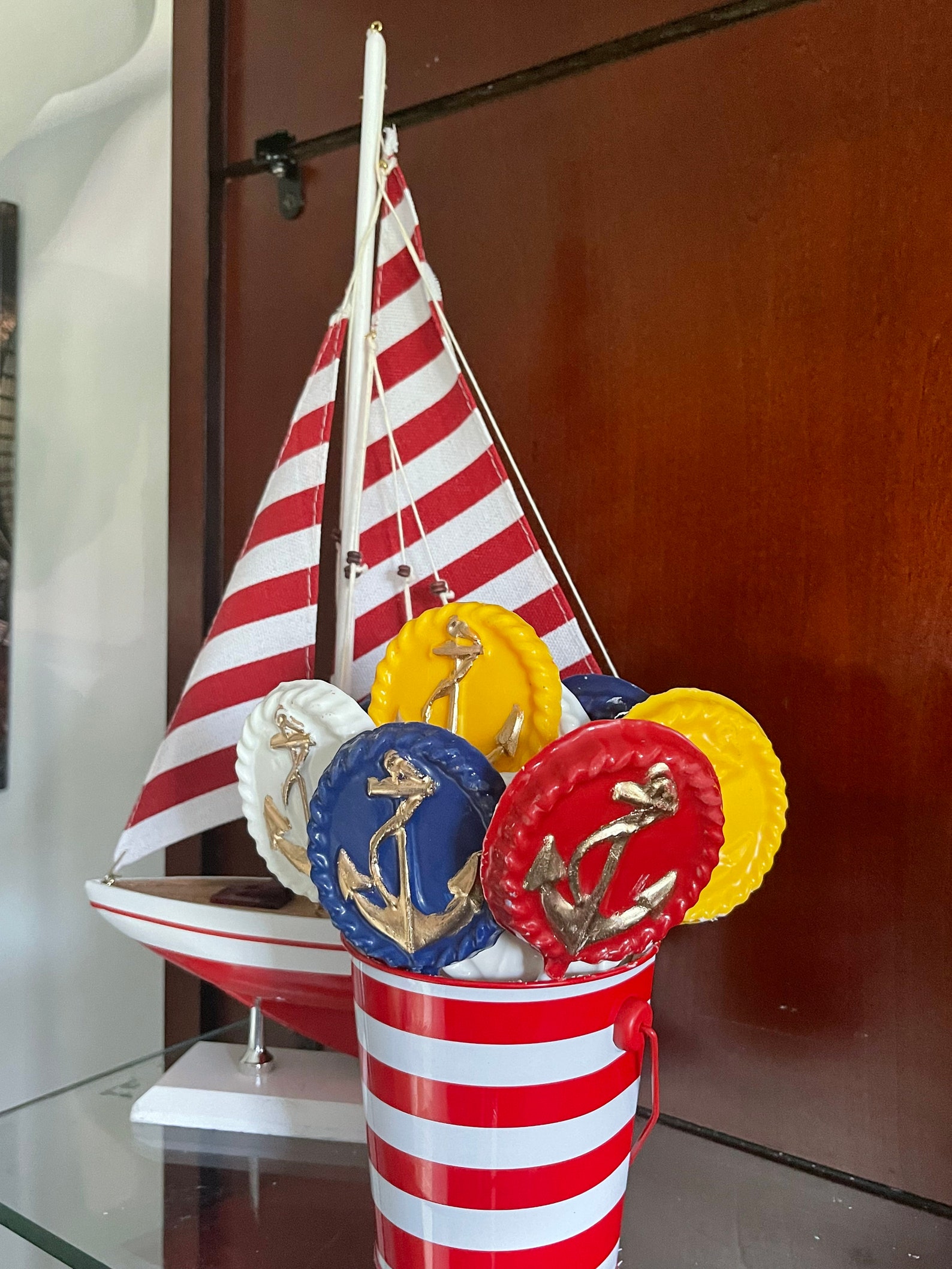 ANCHOR CHOCOLATE Lollipops/chocolate Lollipop/nautical Lollipops - Etsy