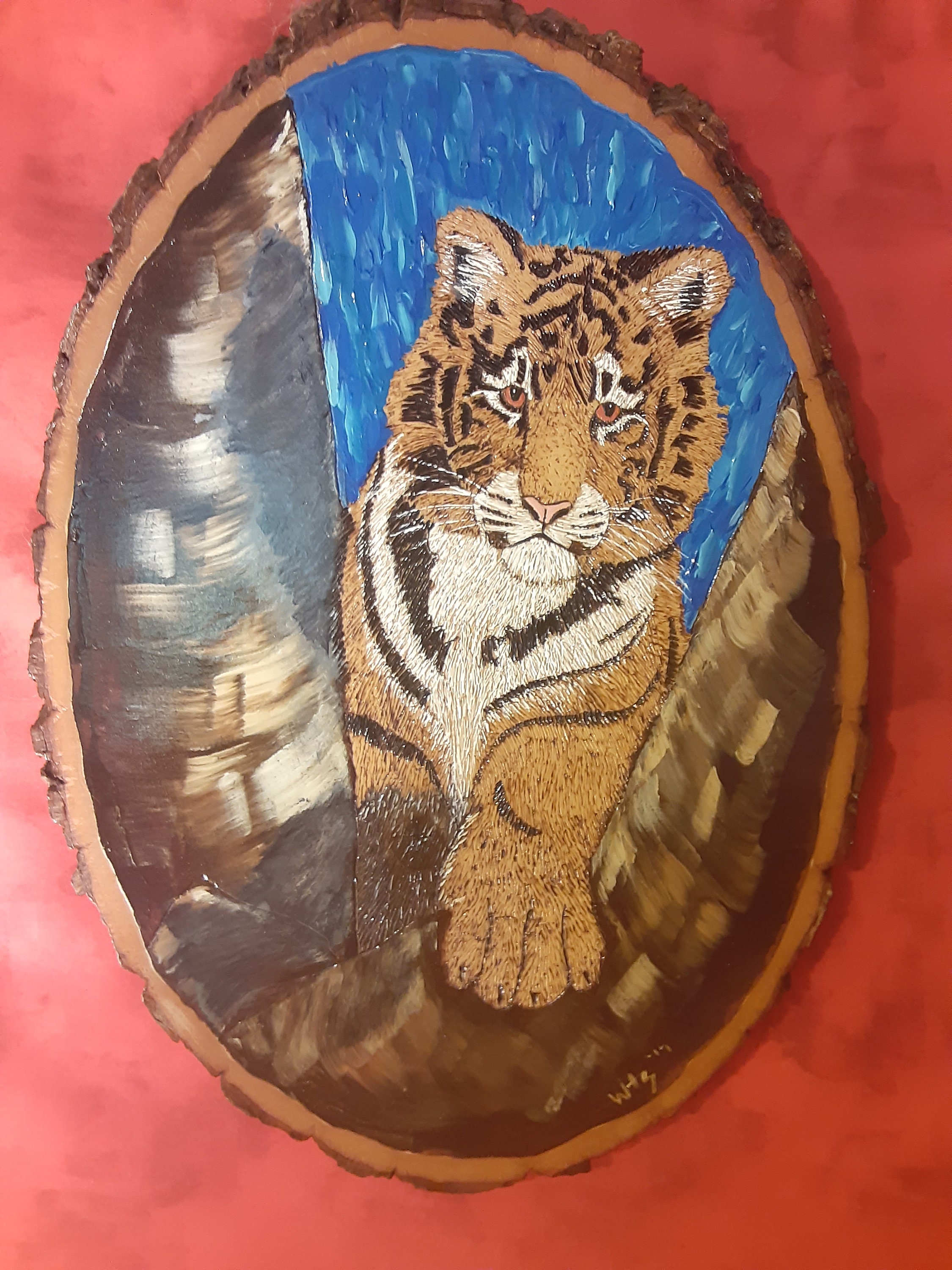 Tiger Cub in Tree - Etsy