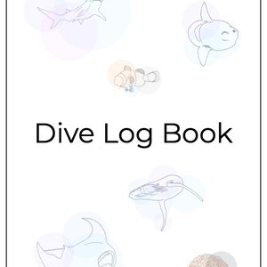 Printable Minimalist Scuba Diving Log Book| Dive Logger | Diving Log ...