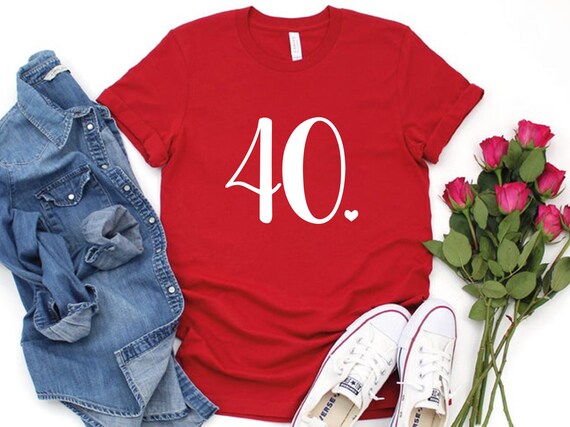 Forty And Fabulous 40th Birthday Shirt Hello 40 T Shirt Etsy