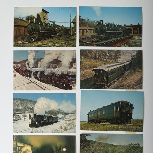 Railroad Postcards - Etsy