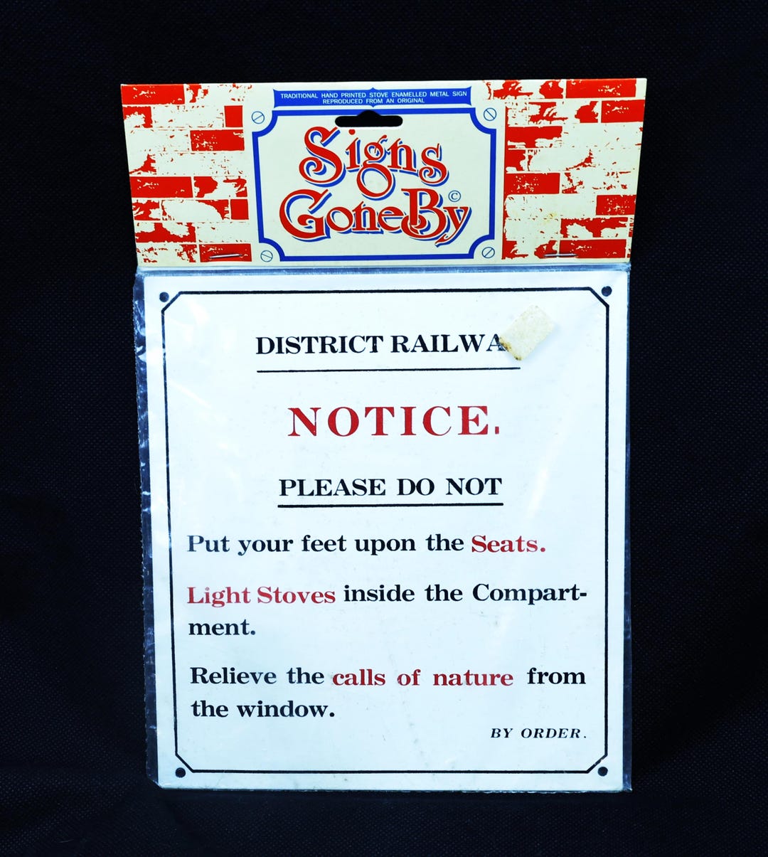 Vintage Style Enamel Railway Sign | DPS Sign & Screenprint UK ...
