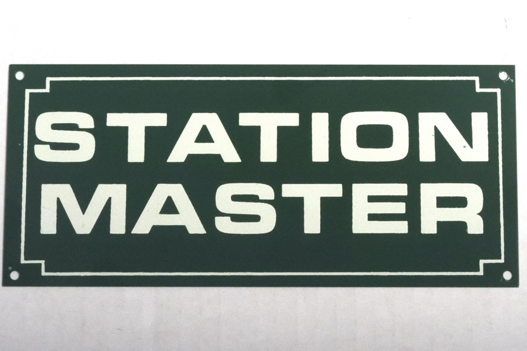 British Railways Station Master Metal Sign - Etsy