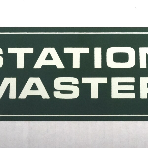 Station Master Sign - Etsy