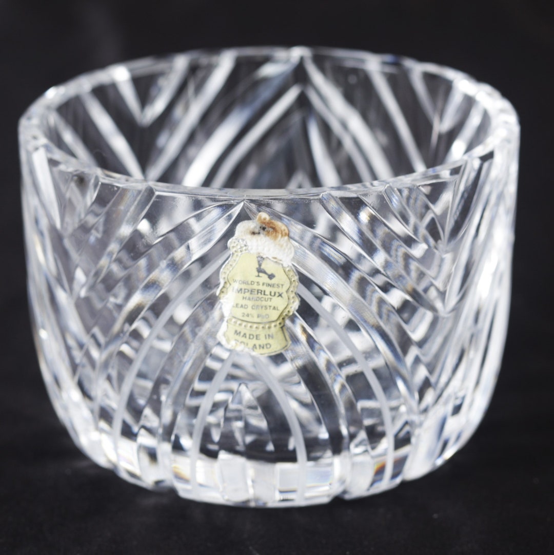 Imperlux Hand Cut 24% Lead Crystal Bowl | Made in Poland | Perfect ...