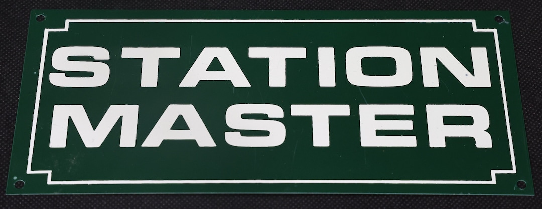 British Railways Station Master Metal Sign - Etsy
