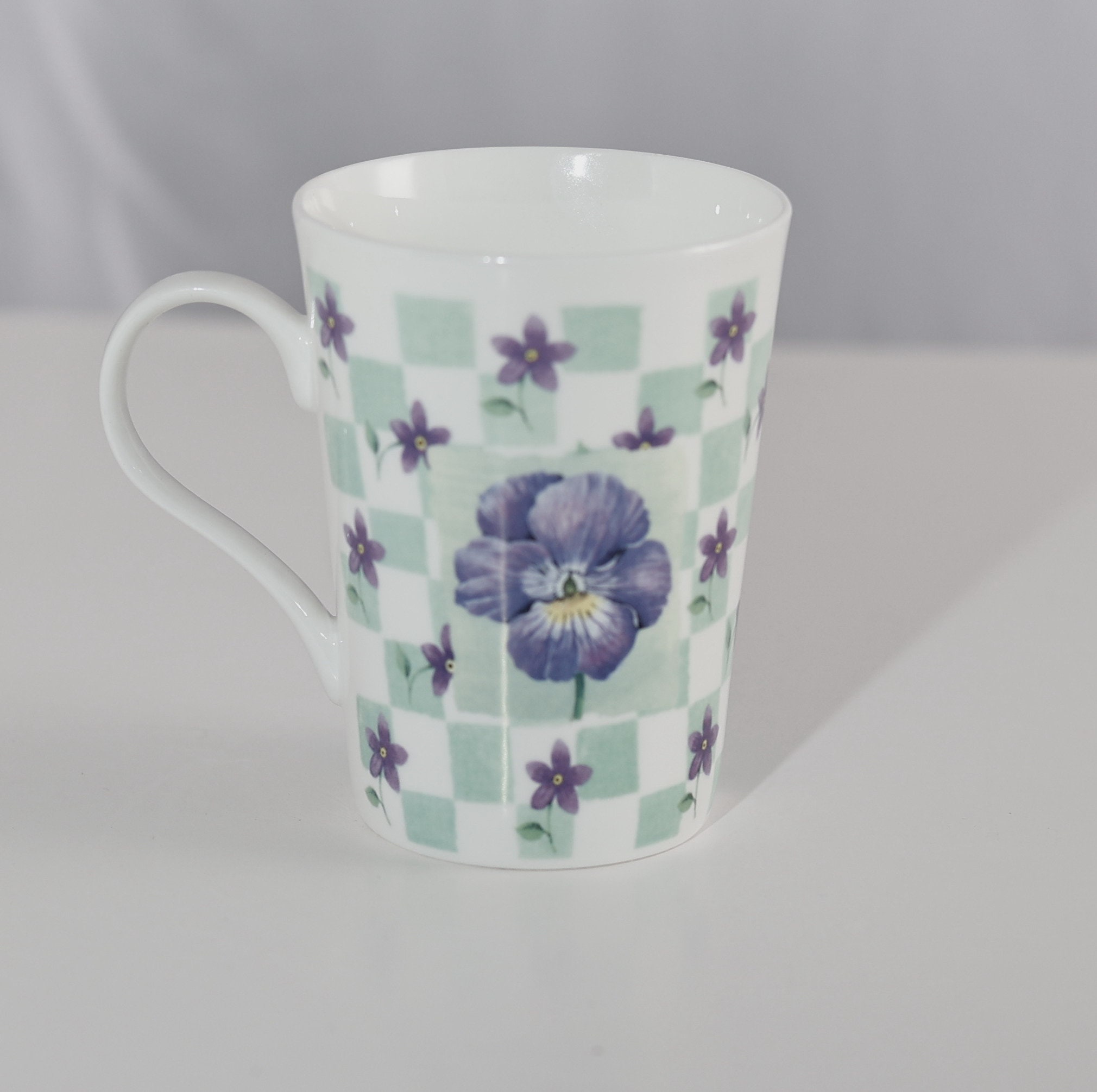 Crown Trent Fine Bone China Violet Mug Made in Romania Hand Decorated ...