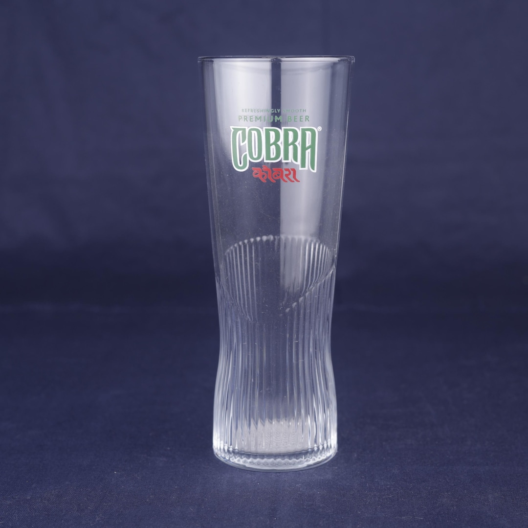 Cobra Indian Lager Vintage Pint Glass Rare UK Collectible Beer Glass ...