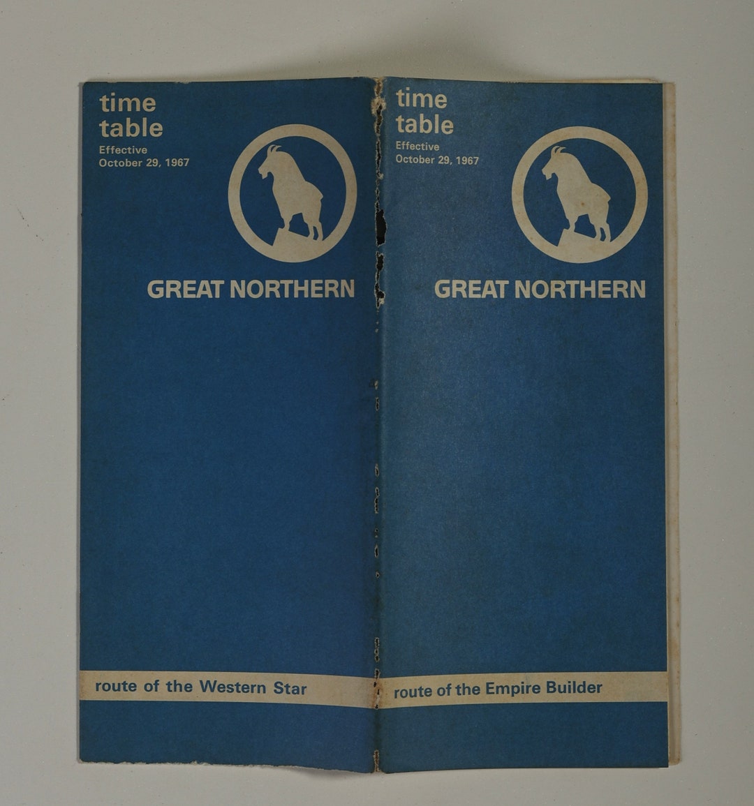 1960's Great Northern Railway Time Table 10/29/67 - Etsy