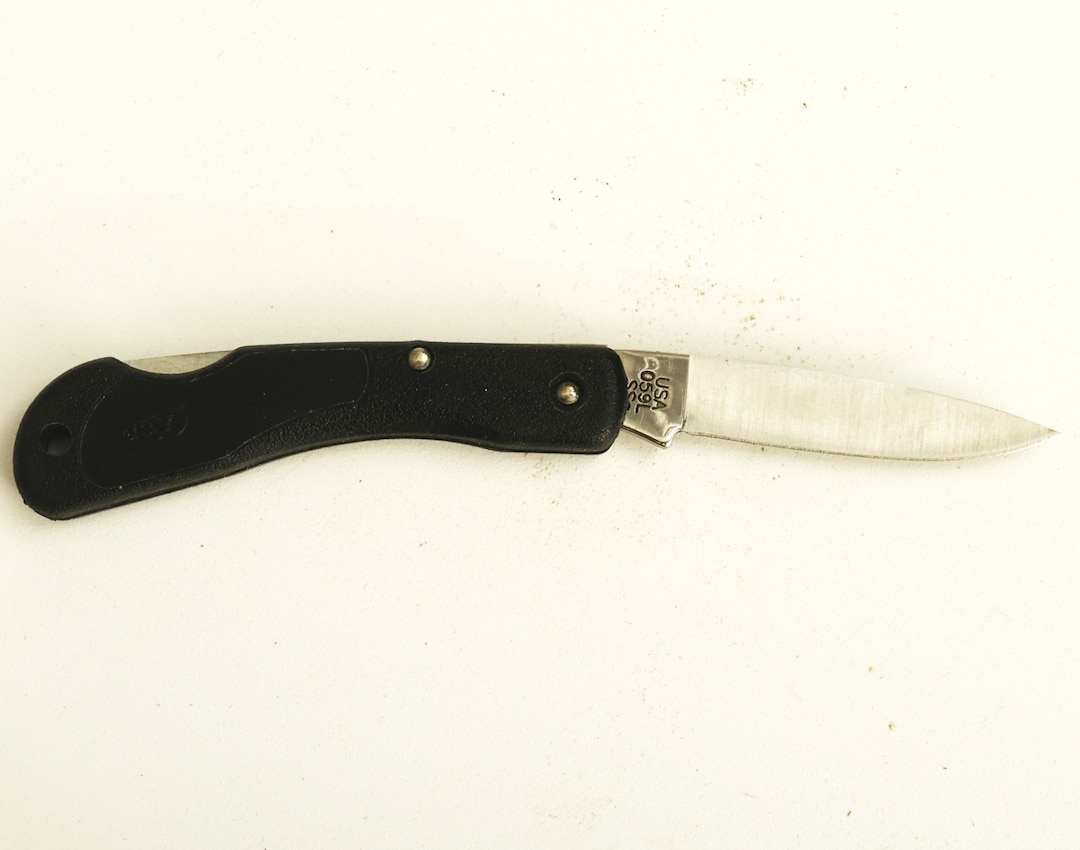 Case XX Mini Blackhorn Folding Knife 059L Stainless Steel Kickback Rare ...