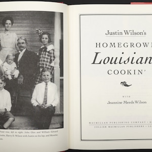 1990 Justin Wilson's Homegrown Louisiana Cookin' Cajun Cookbook Vintage ...