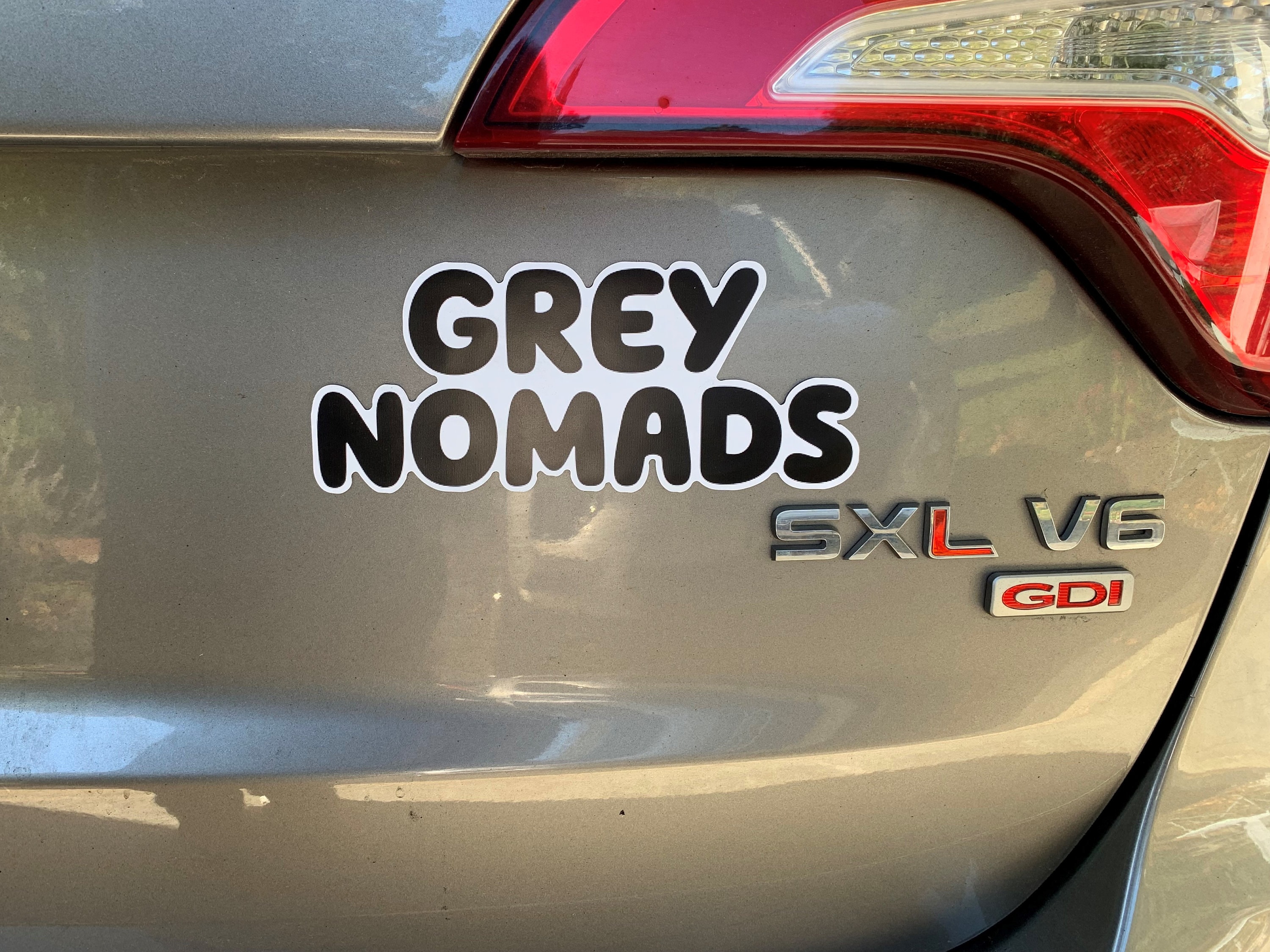 Bluey "grey Nomads" Magnetic Car Sticker 8" X 3.25" - Etsy