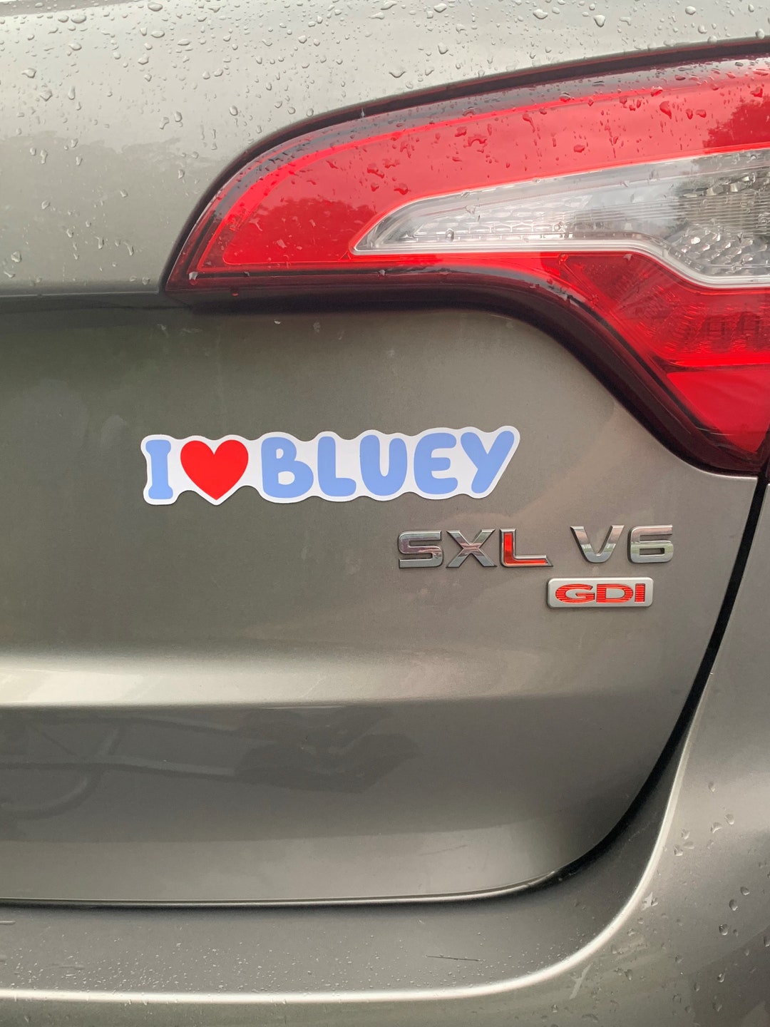 Bluey, "i Love Bluey" Car Magnet, Approximately 8.5" X 1-3/4" - Etsy