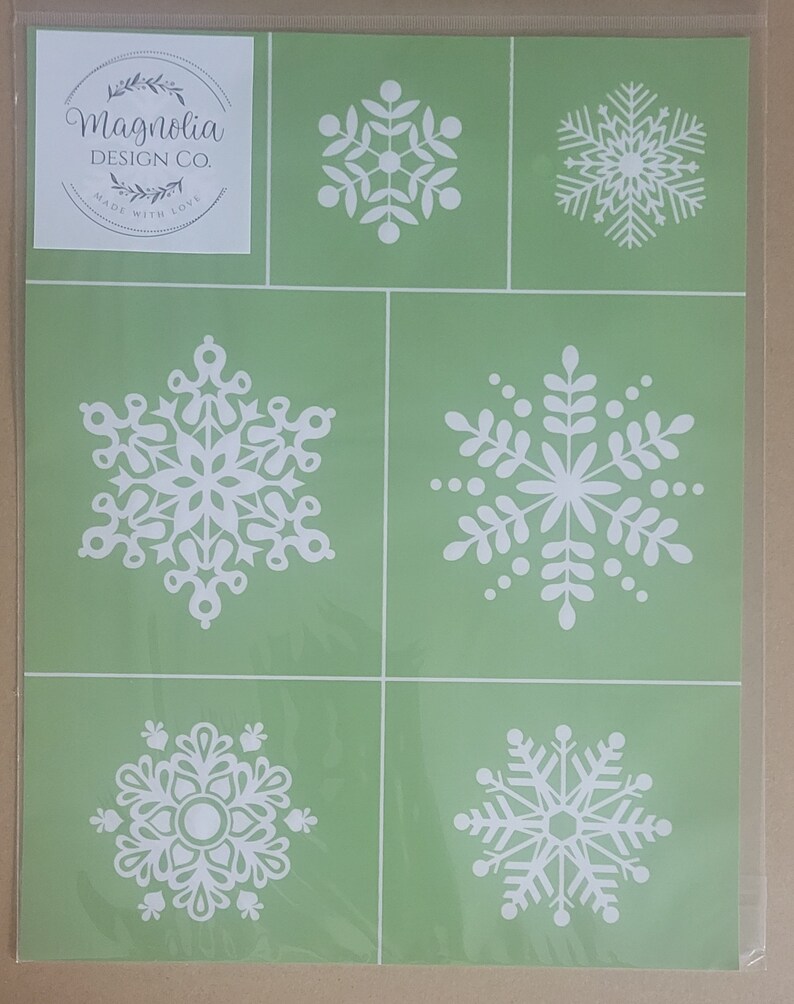Magnolia Design Chridtmas/holiday Stencil Set NEW - Etsy
