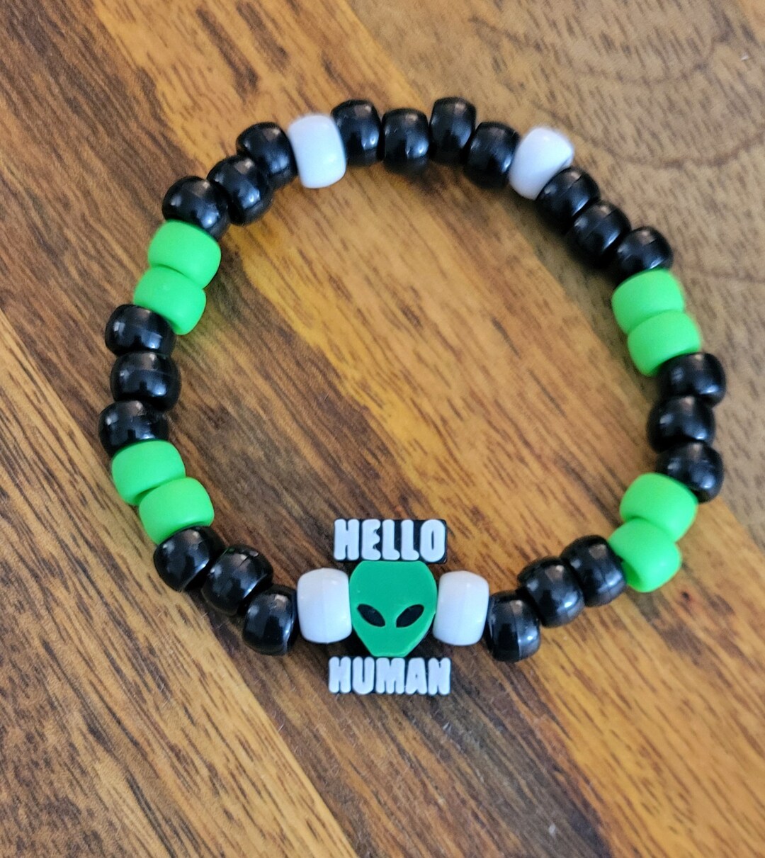 KANDI Rave Bracelet Bulk Hello Human Alien Friendship Bracelet Set - Etsy